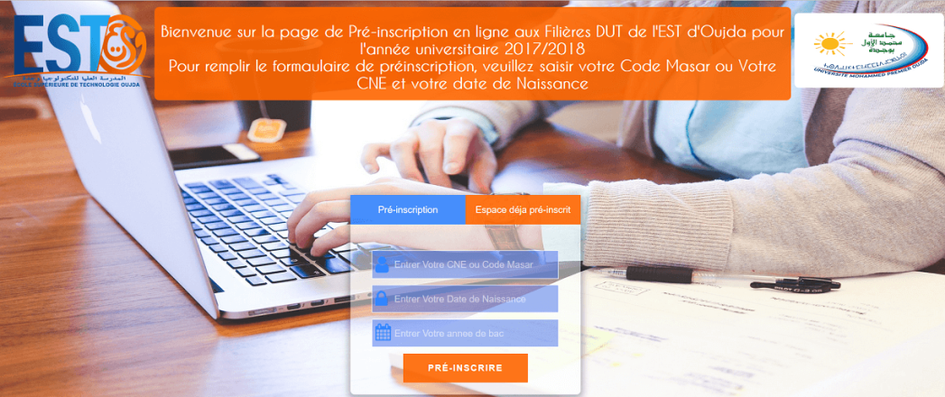 Préinscription aux filières DUT de l'EST Oujda 2017 - 9rayti.com